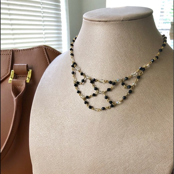 Jewelry | Fabulous Net Style Black Gold Necklace | Poshmark